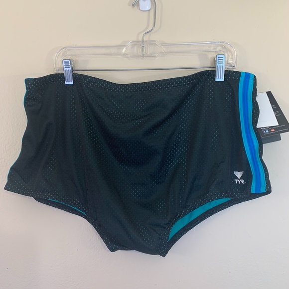 TYR | Swim | Tyr Retro Mesh Square Cut Swim Briefs 38 Waist Nwt 0 ...